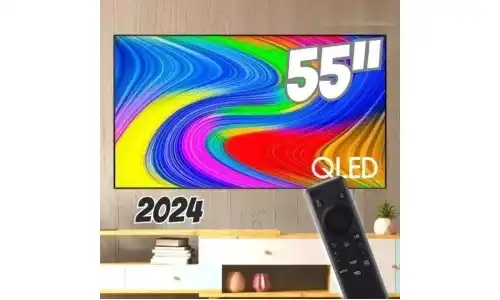 Oferta: Samsung Smart TV 55" QLED 4K Q65D 2024 Modo Game Tela sem ...